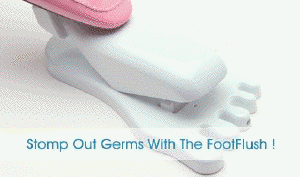 The Slant from the Corner: Flushing with Your Foot