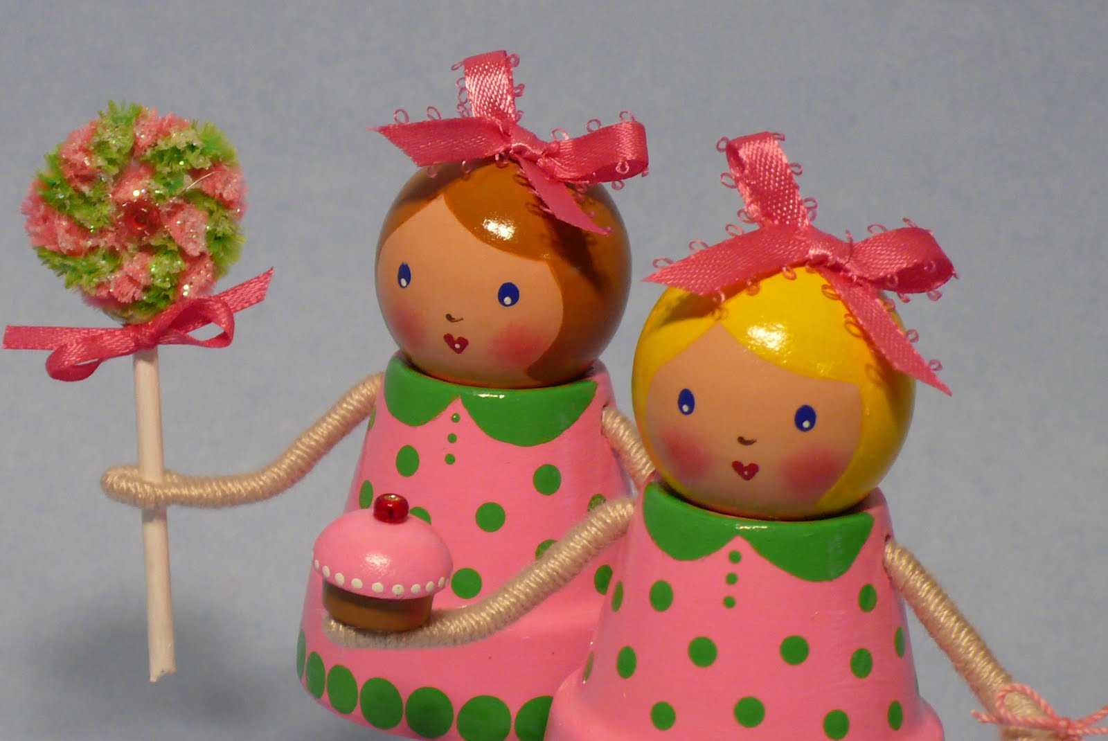 Creating from the Heart: NEW Clothespin/Clay Pot Dolls
