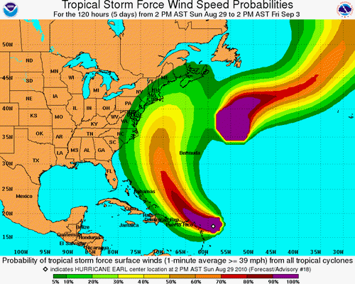 Hurricane Earl Projected Path: 2010 Hurricane Earl |Bumpers Hits Latest ...