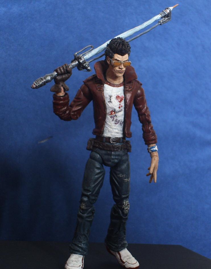 SomethingGerman: Travis Touchdown figure finished - stands 6" tall