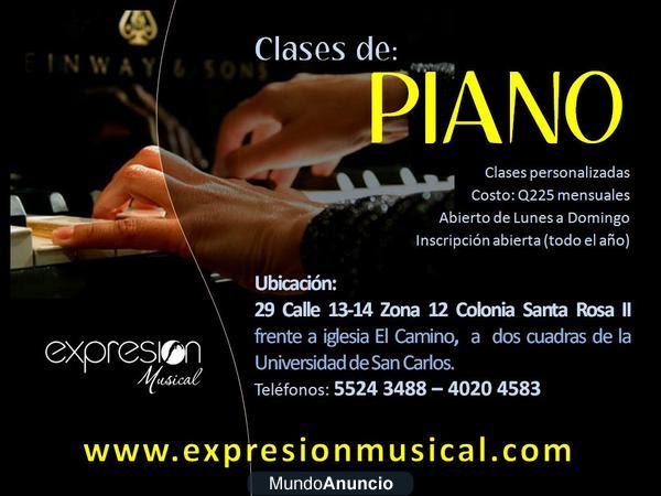 Academia de Música - Expresión Musical: Clases de Piano