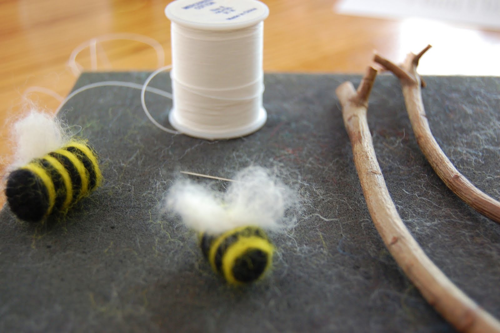 Ancient Hearth: Summer Bees Needle Felting Tutorial