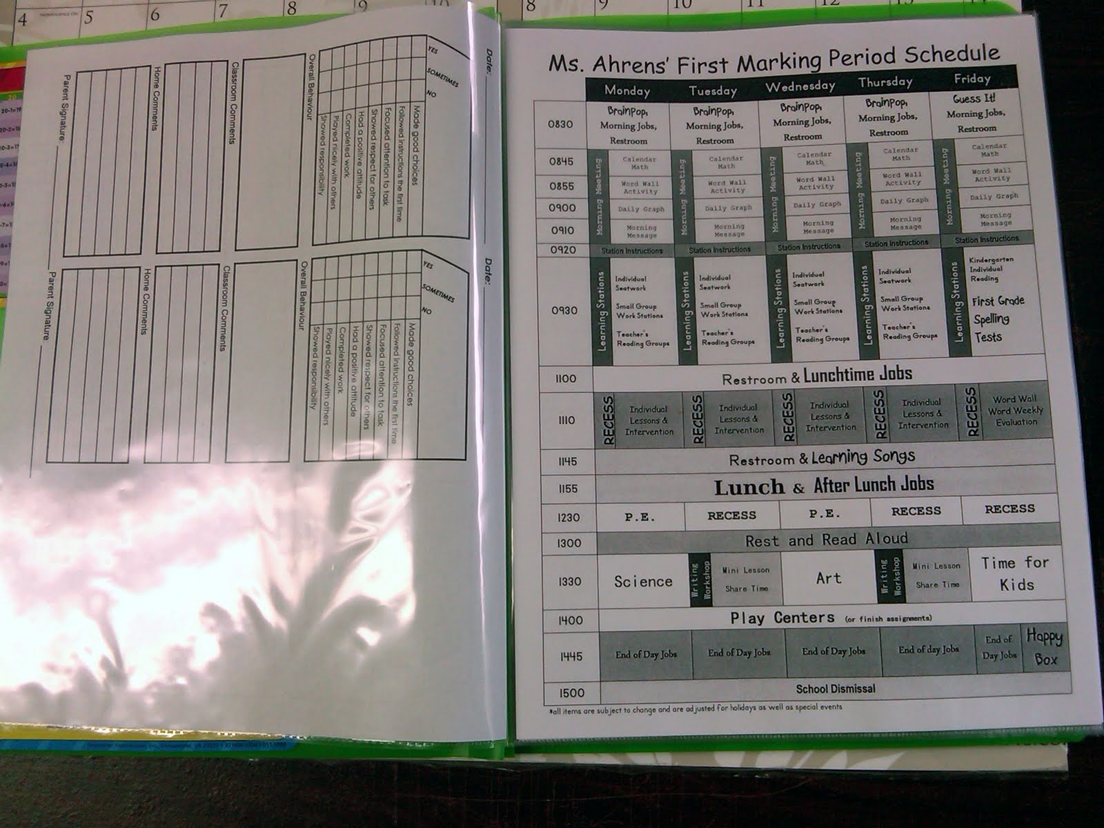 Miss Ahrens' Class: Take Home Folders are Completed