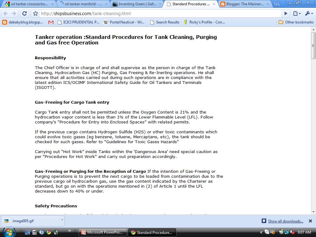 The Mariners study blog: Procedures for Tank Cleaning, Purging and Gas ...