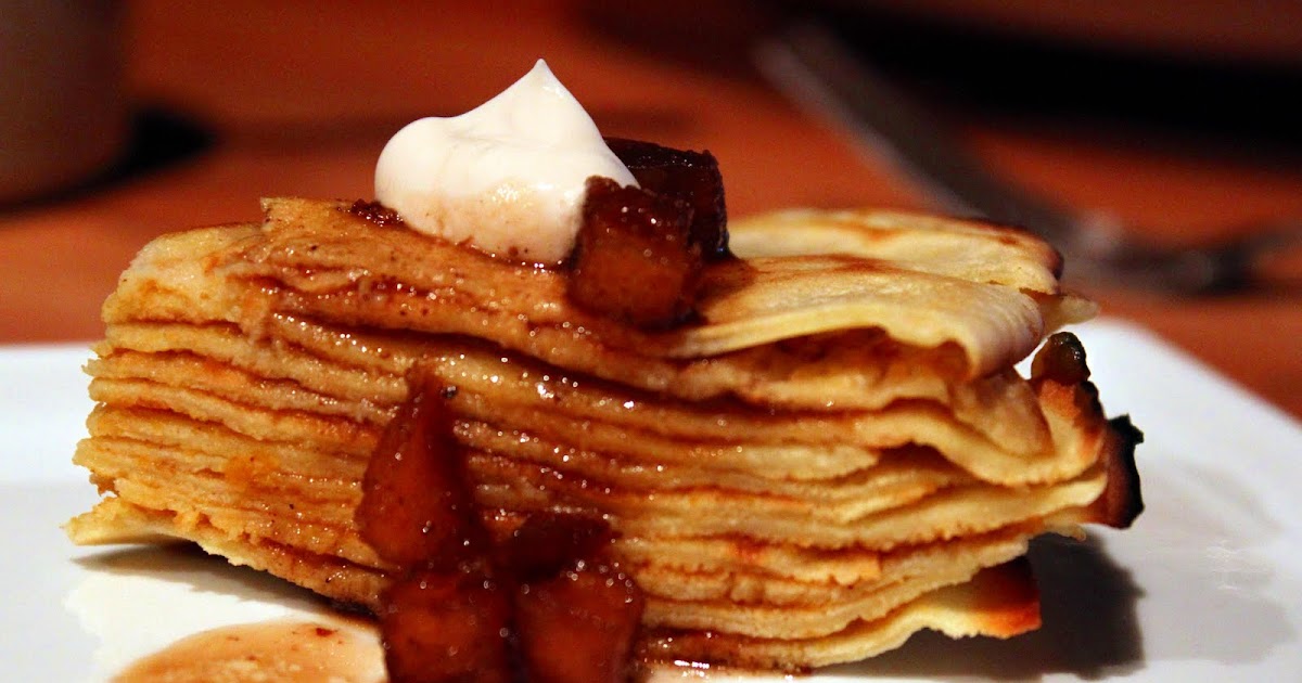 Fat and Happy Blog: Apple Crepe Stack with Cinnamon Pear Balsamic ...