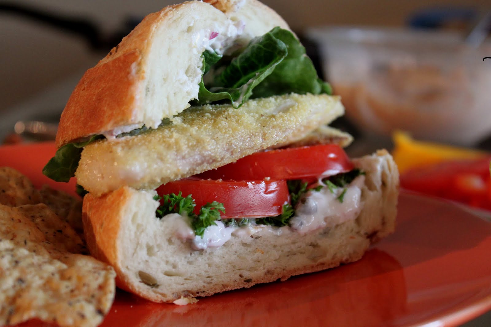 Fat and Happy Blog: Tilapia Fish Sandwiches