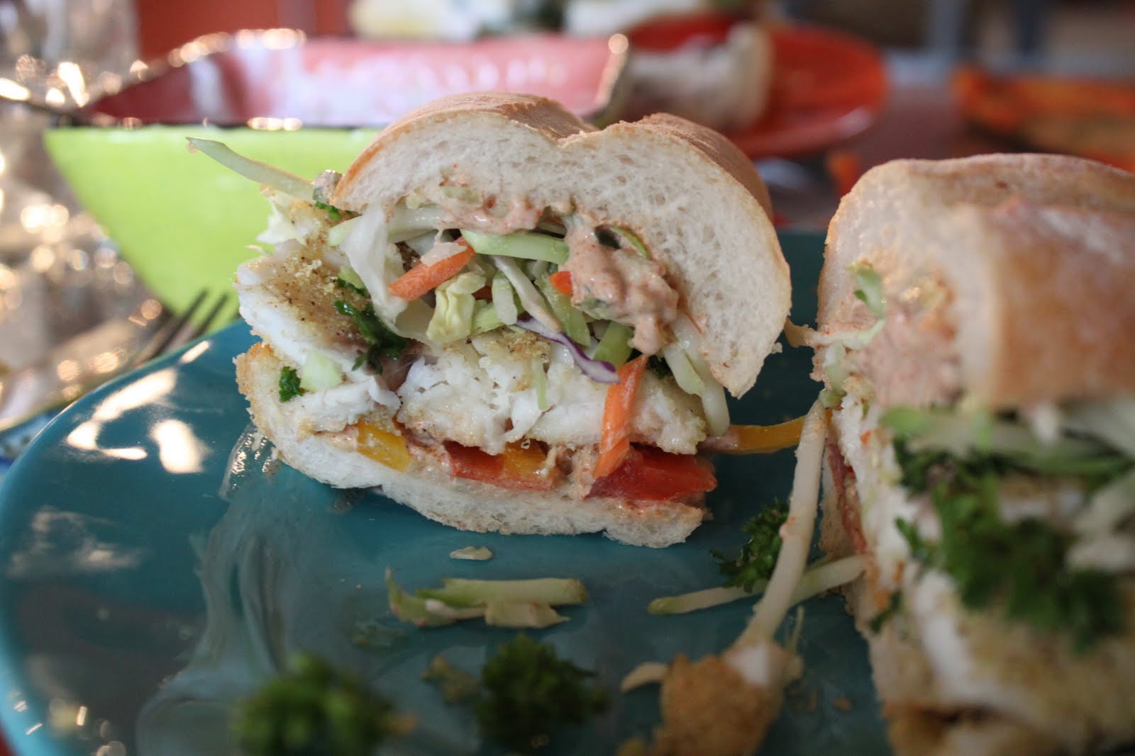 Fat and Happy Blog: Tilapia Fish Sandwiches