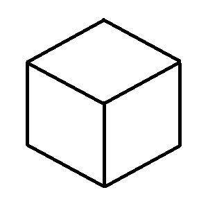 Poliedros de Canudos: O Cubo ou Hexaedro Regular