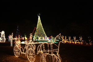 GOING ON ADVENTURES: Holiday scenes sparkle at Santa's Ranch near San ...