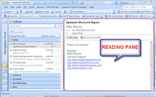 MS Outlook for Business: Speed Reading with the Outlook Reading Pane