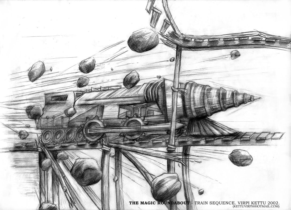 animanimation: ..Some Layout Drawings for Magic Roundabout Feature film