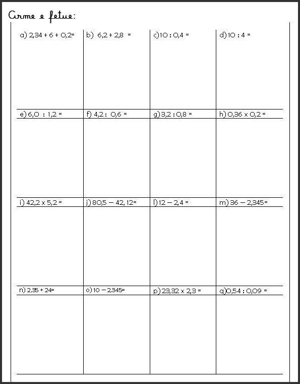 ESTUDANDO EM CASA: MAIS OPERAÇÕES COM DECIMAIS