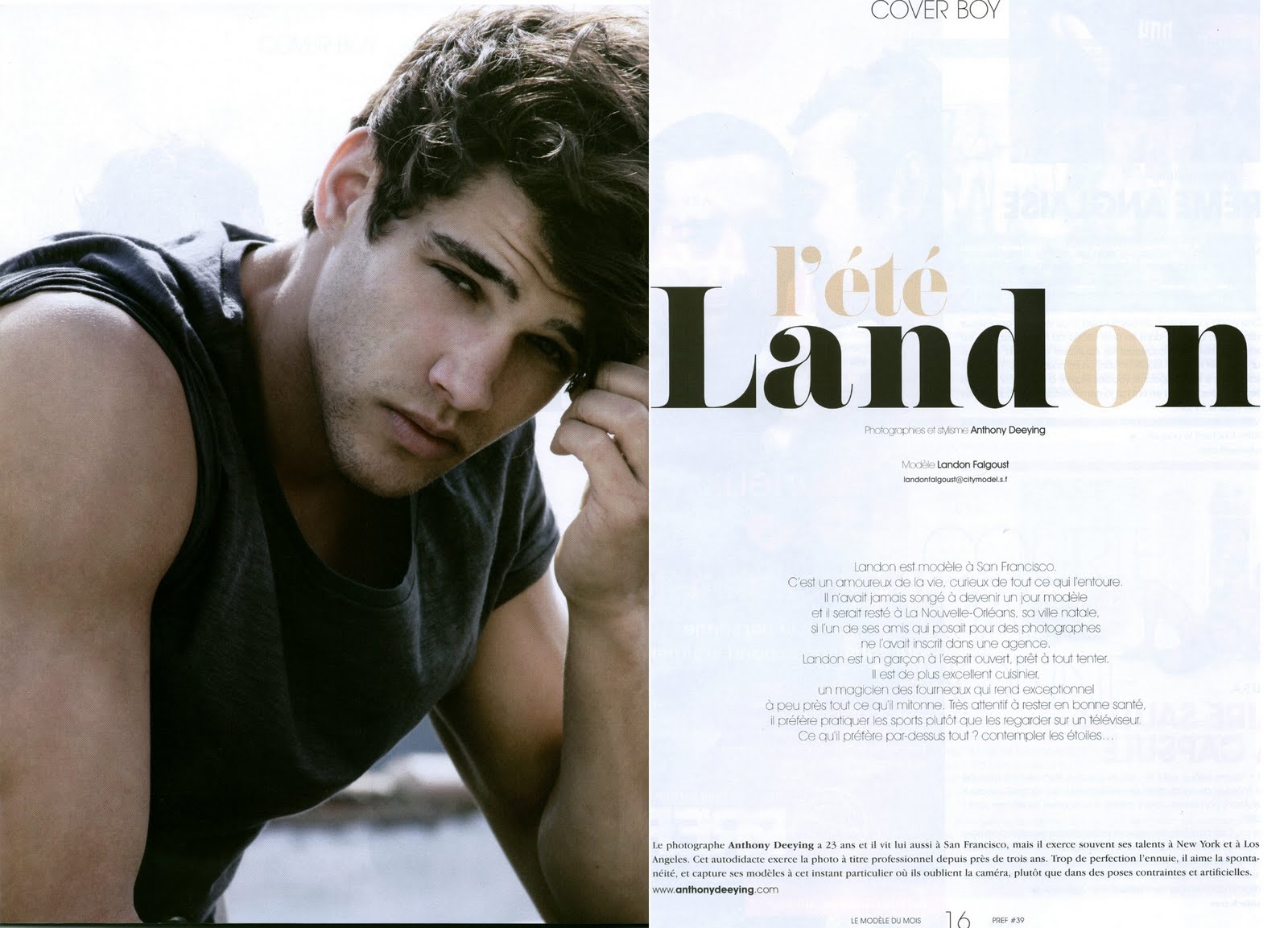 next LA men's blog: INTRODUCING LANDON FALGOUST