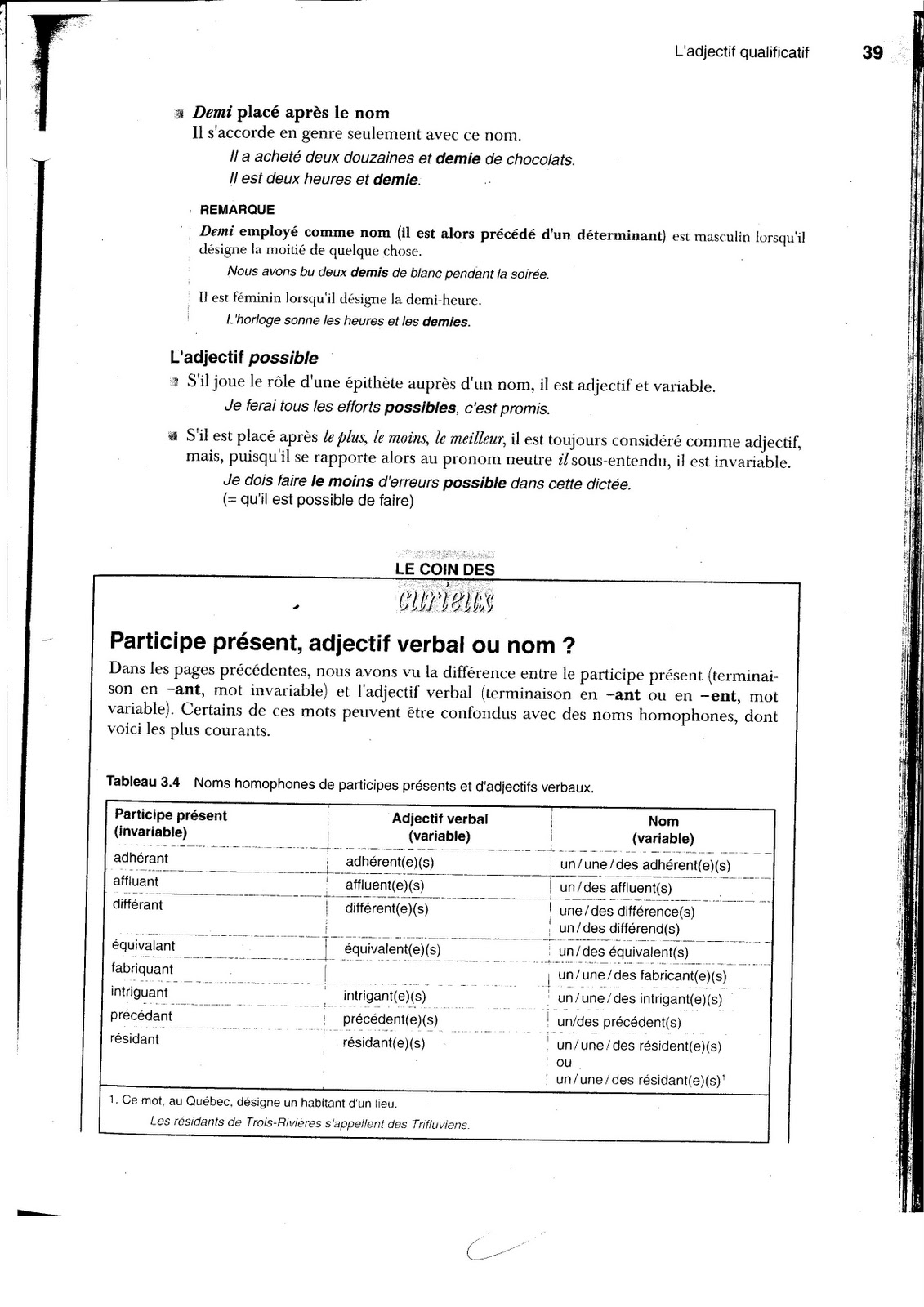 Francisation-1-2-3: L'ADJECTIF QUALIFICATIF