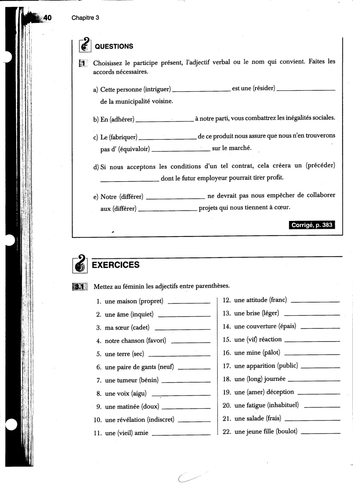 Francisation-1-2-3: L'ADJECTIF QUALIFICATIF