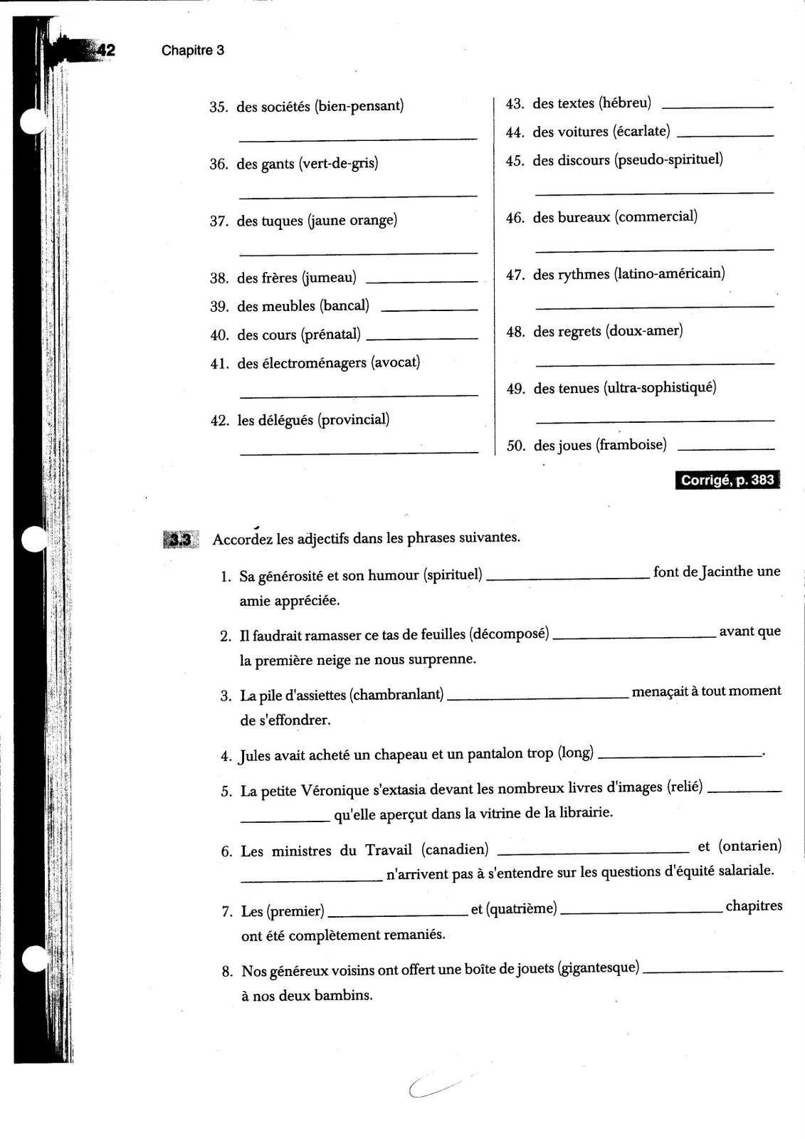 Francisation-1-2-3: L'ADJECTIF QUALIFICATIF