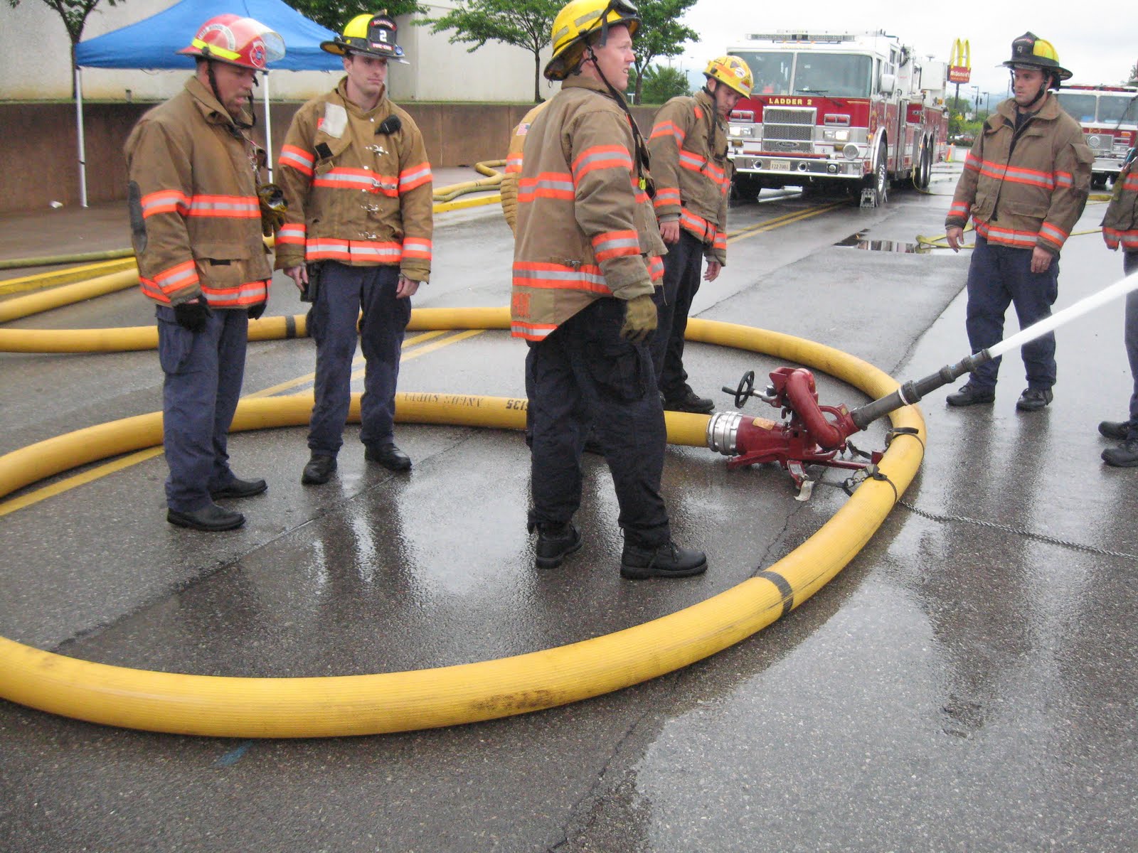 Im singing…errrrr…training in the rain! – Iron Firemen