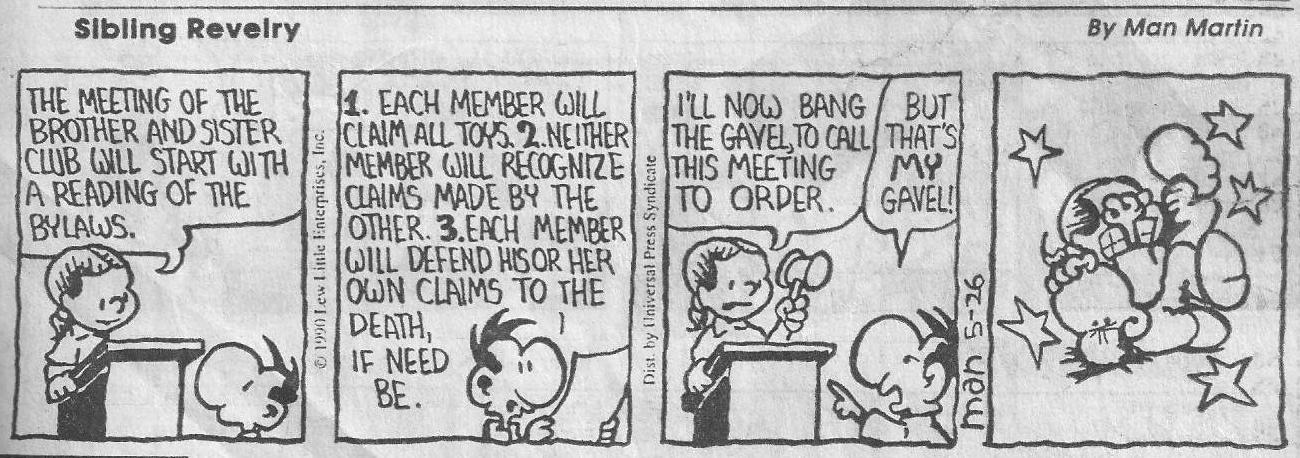 Sibling Rivalry Comic