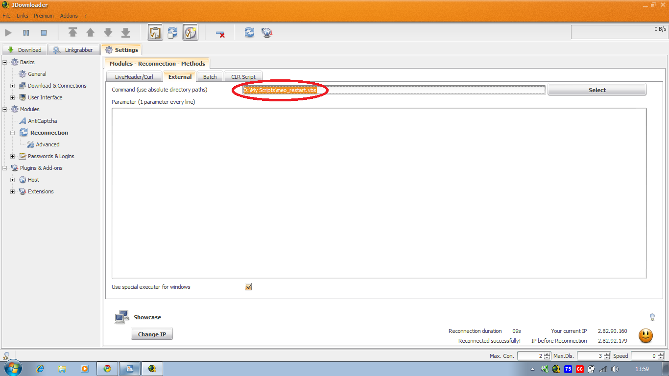 curiosoinformatico: Reiniciar Router :: THOMSON TG784 :: JDownloader 0. ...