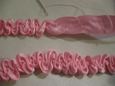 Ruched Ribbon and Flower