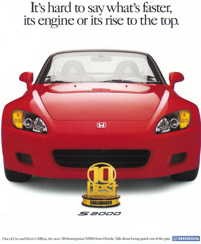 Tom's Honda S2000 Blog: Great Magazine Ad From Several Years Back