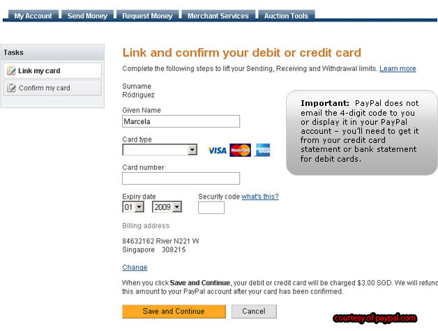 Verify Paypal Philippines Using EON Visa Debit