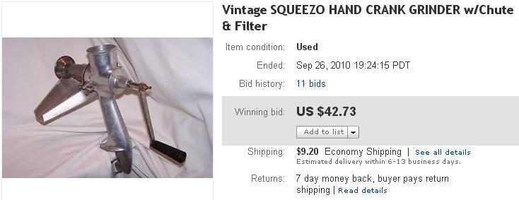 eBay Selling Coach: Squeezo Food Strainers