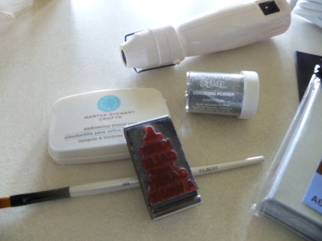 a spot of whimsy: how to: stamp embossing