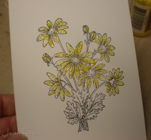 Stamping with a Passion!: Painting with Stickles