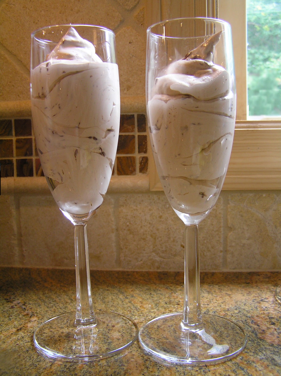Chocolate Almond Frozen Mousse - easy