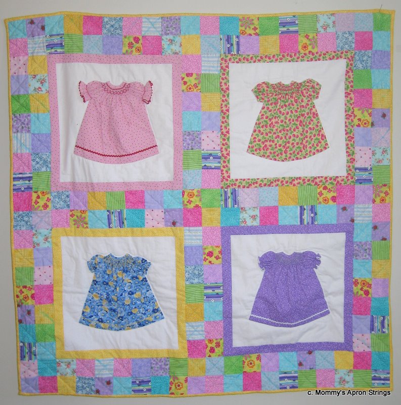 Mommy's Apron Strings: Another Little Smocked Dress Quilt