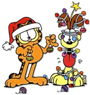 Feliz Navidad Garfield, dibujos psra imprimir - Blog de imágenes