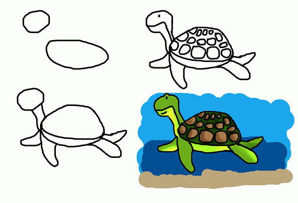 how to draw funny cartoon animal easy way