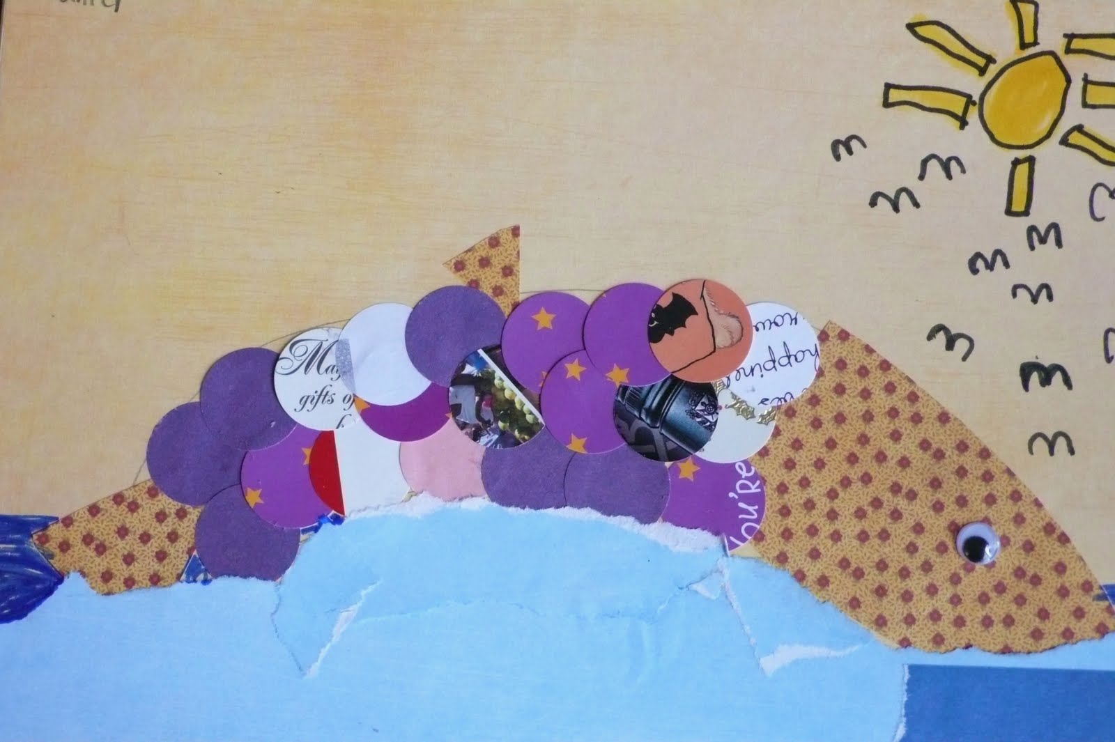 Art Food AND Motherhood: Fish Collage for Kids and a Book Series ...