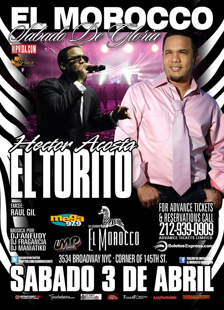 VIPVIDA EVENTS: SABADO DE GLORIA! APRIL 3RD HECTOR ACOSTA 'EL TORITO ...