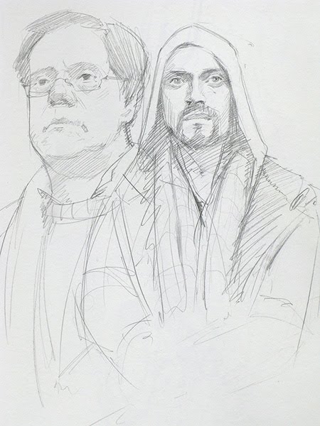 Art of Simon Cowell: Some in pencil.