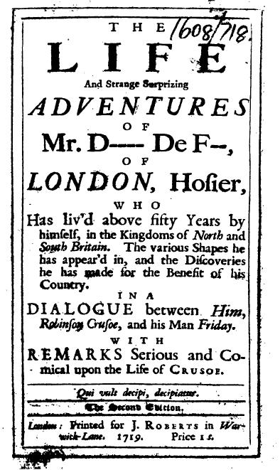 Robinson Crusoe Reception