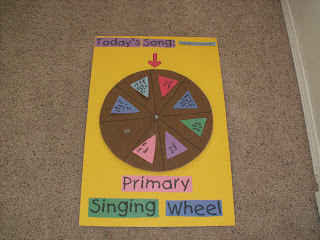 The Crazy Chorister: Primary Singing Wheel