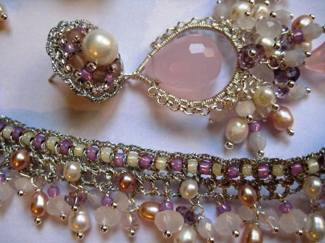 LuMa-lumea bijuteriilor unicat!: -795- Set choker - colier si cercei ...