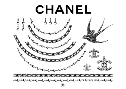 Darling heart: Temporay tattoos - Chanel Dupe