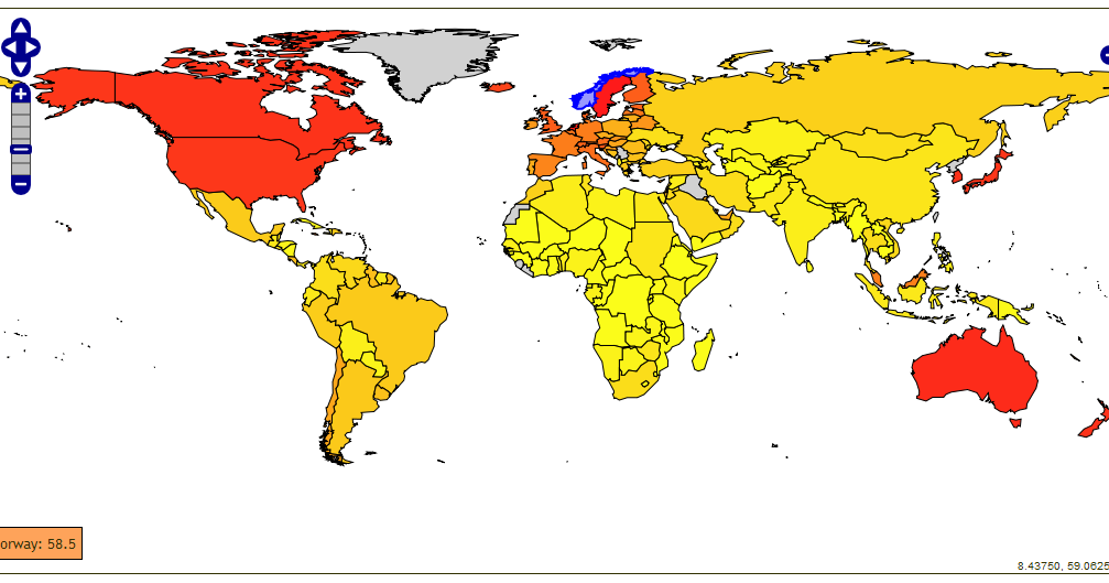 World Choropleth Map