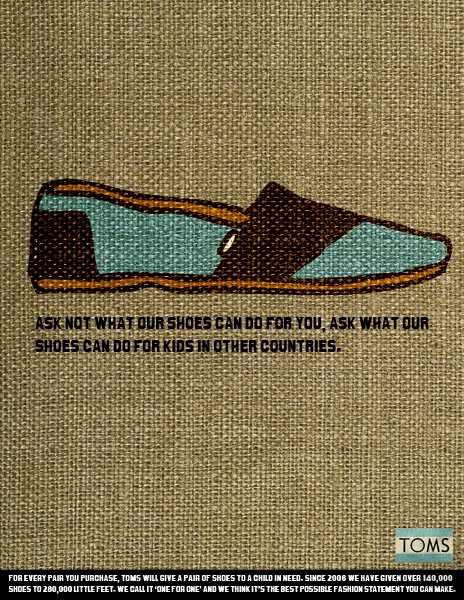 Good Eats . Fine Threads: Be the change you wish to see in the world