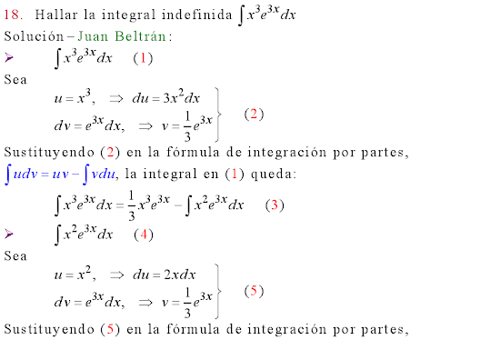 Cálculo21: Integral indefinida. Fórmula de integración por partes ...