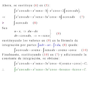 Cálculo21: Integral indefinida (x^3*cosx)_Integración por partes