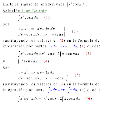 Cálculo21: Integral indefinida (x^3*cosx)_Integración por partes