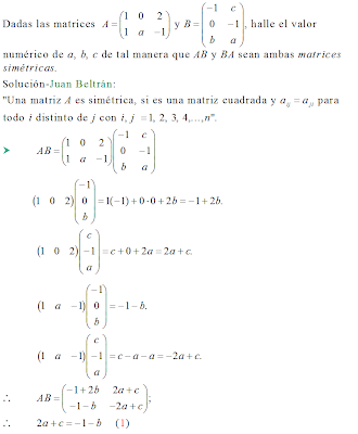 Cálculo21: Matriz simétrica