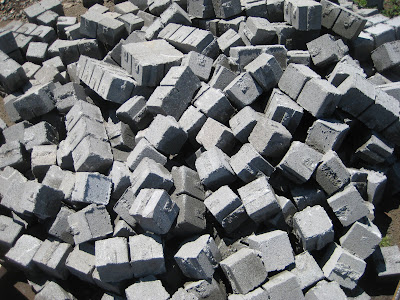 Ortega Branch Library: These Cute Little Grey Bricks Are Called "Dobies."