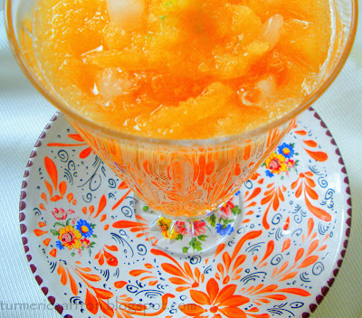 Turmeric & Saffron: Paloodeh: A Persian Sweet Cantaloupe Smoothie