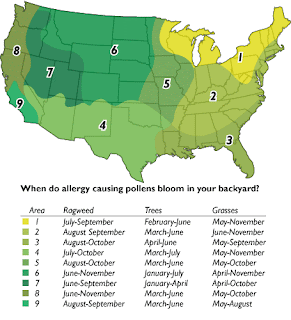 Allergy Map Of The United States - Map