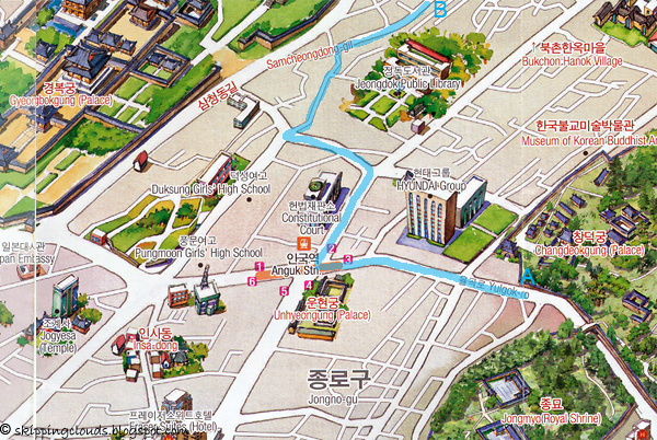 Skipping Clouds: Day 2: Walking around Seoul